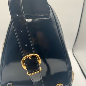 Gucci | Bags | Authentic Gucci Vintage Sling Backpack Dark Navy Blue ...